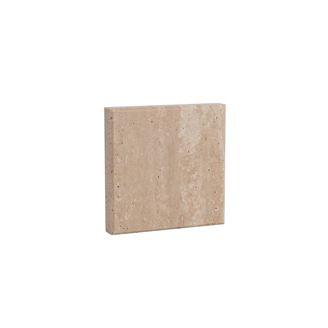 Stone Top Sample - 100x100x18mm - Travertine | (NZ) ABI Bathrooms ...