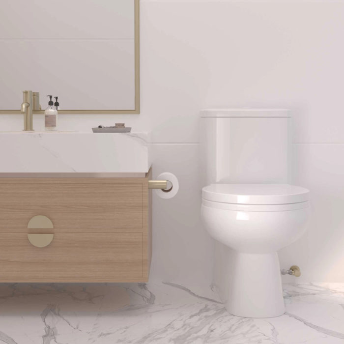 Mini Cistern Stop - Brushed Brass | (NZ) ABI Bathrooms & Interiors