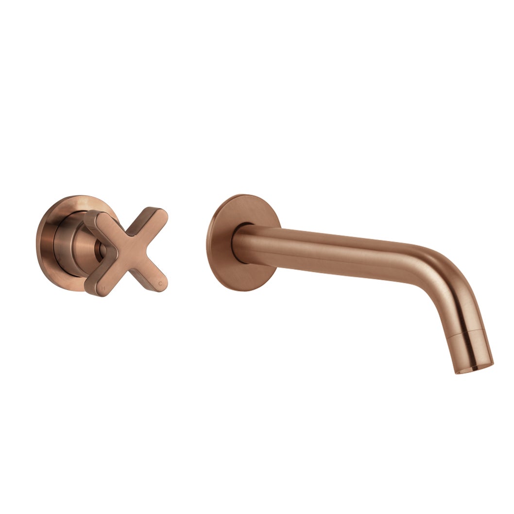 Cross Progressive Mixer & Spout Set - Brushed Copper | (NZ) ABI ...