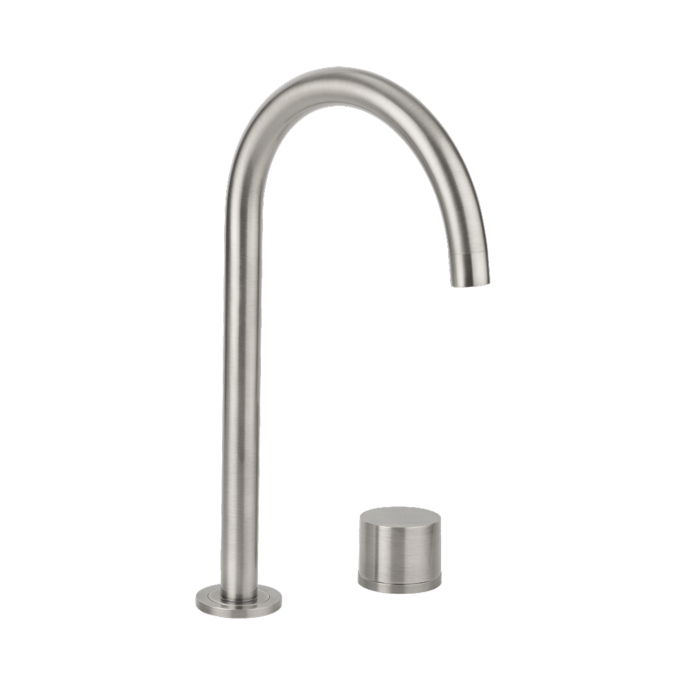 Milani Basin Hob Mixer Set - White | (NZ) ABI Bathrooms & Interiors