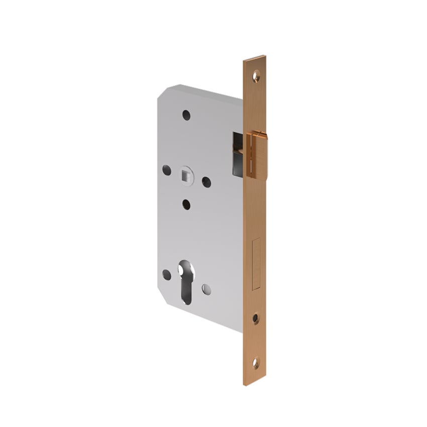 Entry Door Handle Morticed Lock - Brushed Copper | (NZ) ABI Bathrooms ...