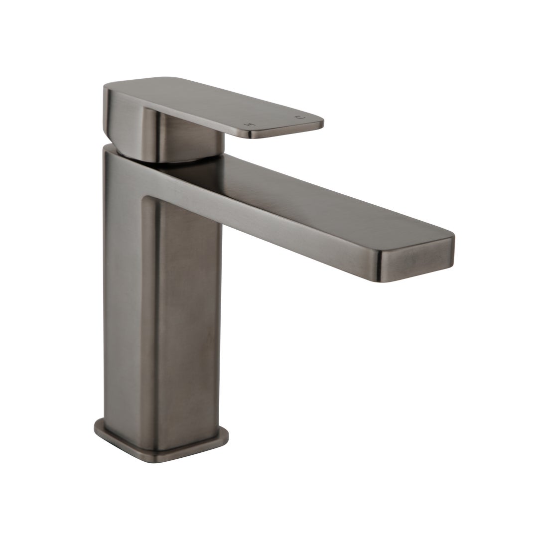 Nesso Basin Mixer - Brushed Gunmetal | (NZ) ABI Bathrooms & Interiors