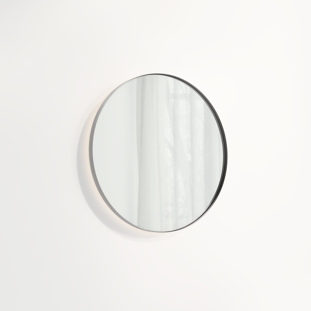 Round Mirror LED 600mm - Brushed Gunmetal | (NZ) ABI Bathrooms & Interiors