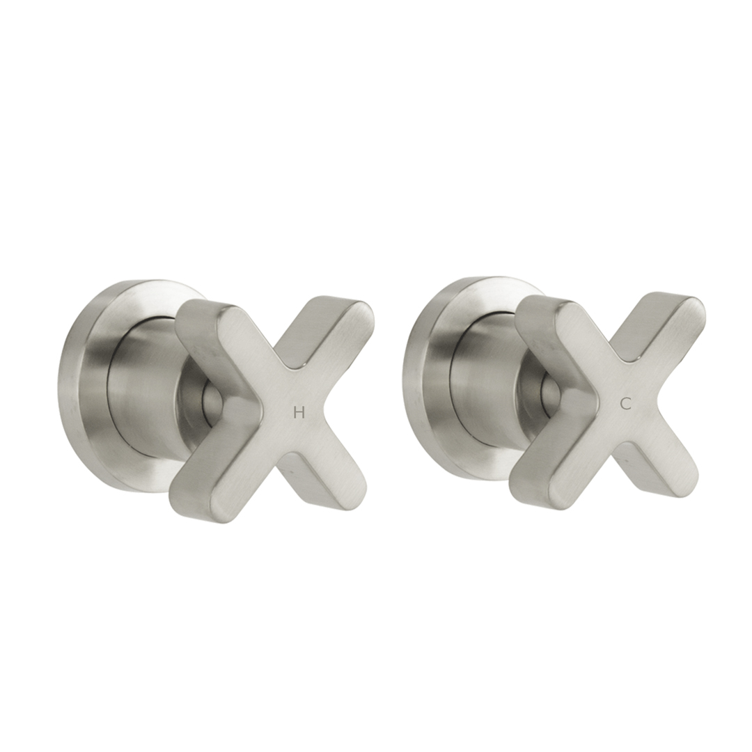 Cross - Assembly Taps - Brushed Nickel | (NZ) ABI Bathrooms & Interiors