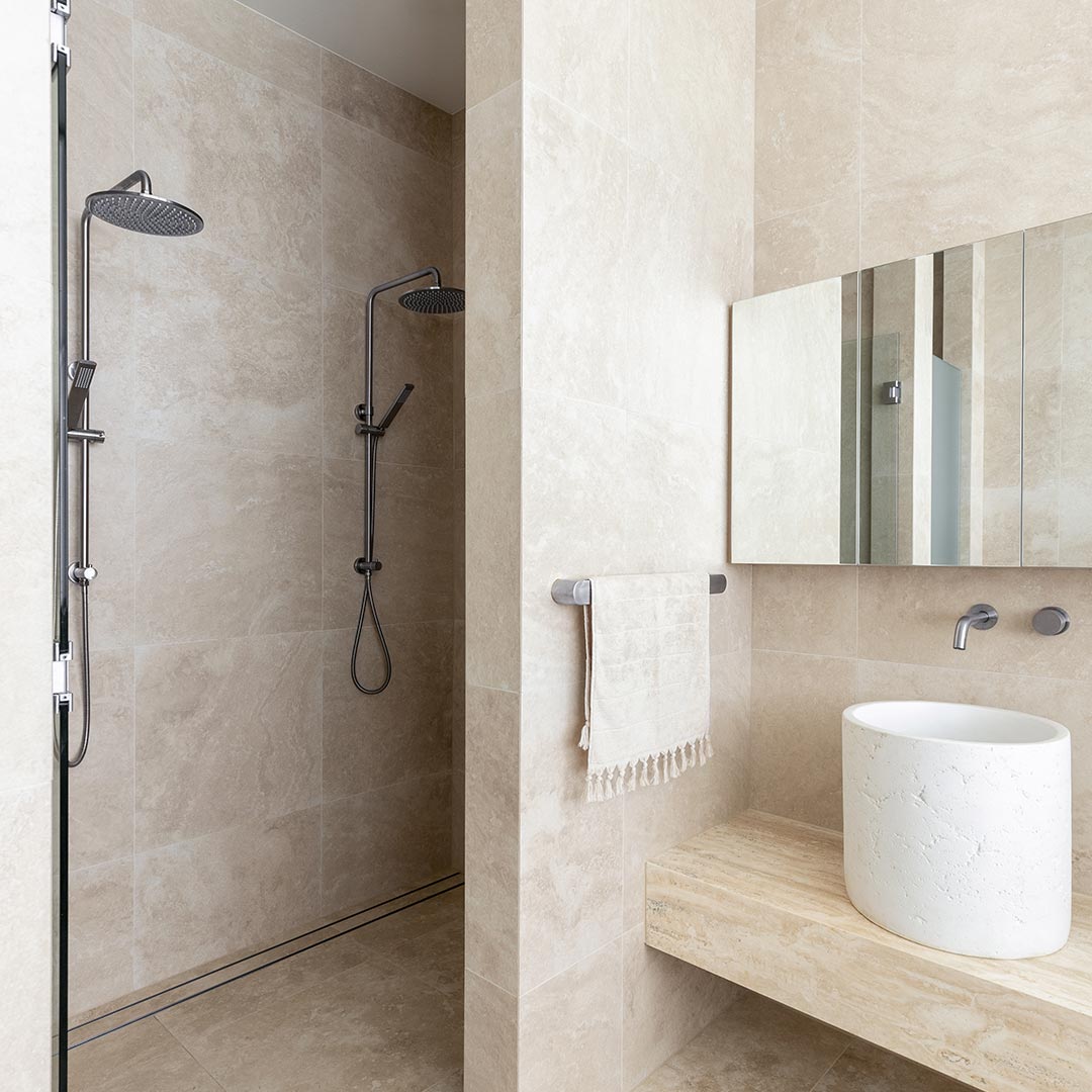 Finley Shower Rail Set - Brushed Nickel | (NZ) ABI Bathrooms & Interiors