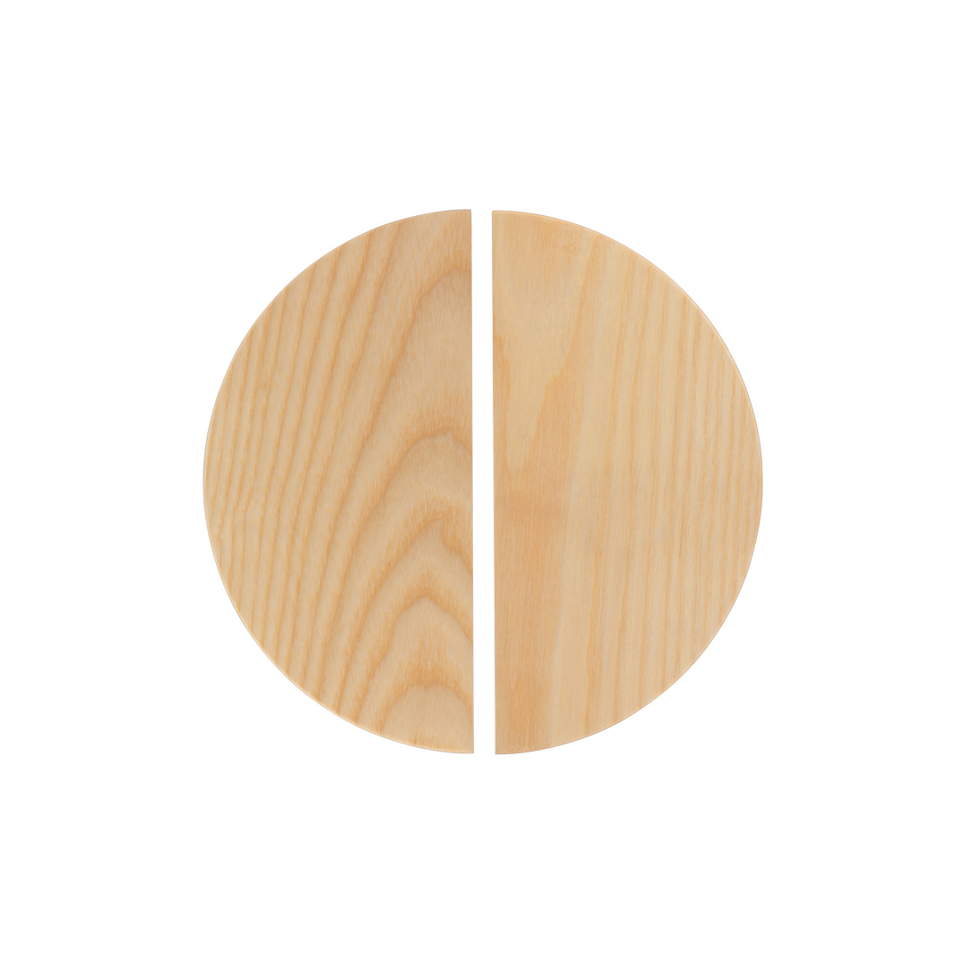 Hegman Half Moon Pull 200mm (Pair) - Ash | (NZ) ABI Bathrooms & Interiors