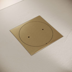 ABI Inspection Outlet Square - Brushed Brass | (NZ) ABI Bathrooms ...