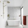 Finley Shower Rail Set - Brushed Brass | (NZ) ABI Bathrooms & Interiors