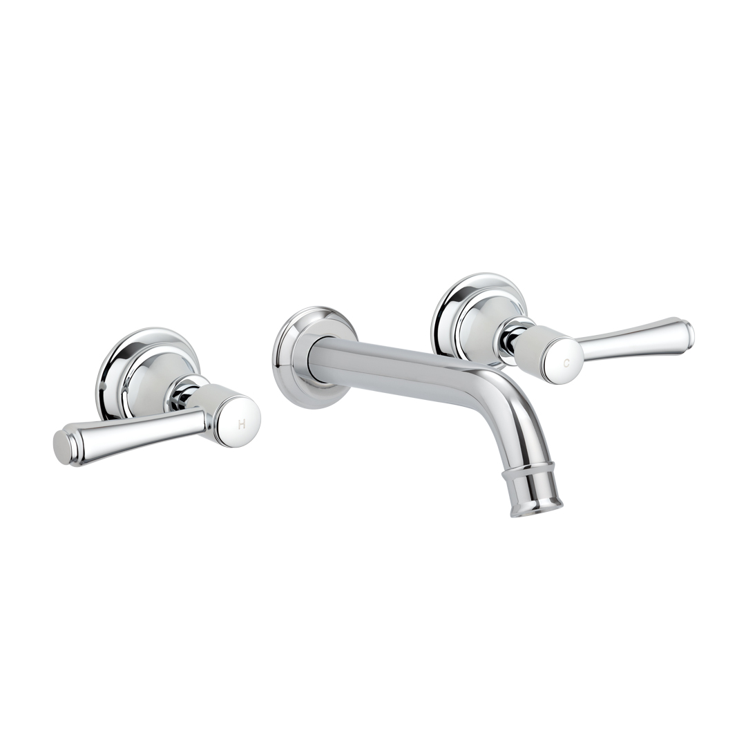Kingsley Assembly Taps & Spout Set - Chrome | (NZ) ABI Bathrooms ...