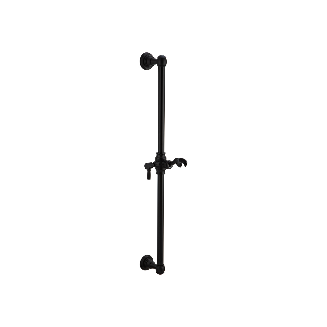 Kingsley Shower Rail - Matte Black | (NZ) ABI Bathrooms & Interiors