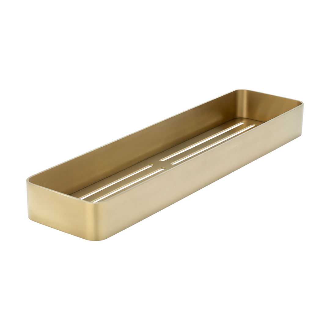 Maya Shower Caddy - Brushed Brass | (NZ) ABI Bathrooms & Interiors