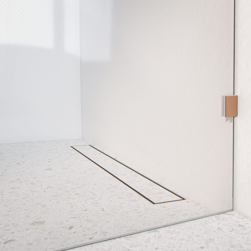 Pixi Shower Channel Waste - Tile Insert - Brushed Copper - 900mm | ABI ...